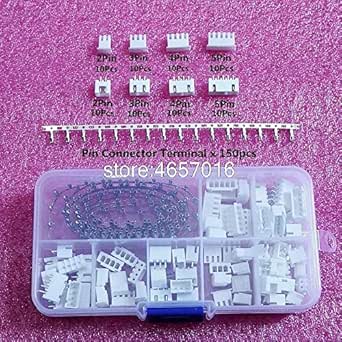 Amazon.co.jp: 230pcs TJC3 XH2.54 2p 3p 4p 5 pin 2.54mm Pitch Terminal Kit/Housing/Pin Header JST ...