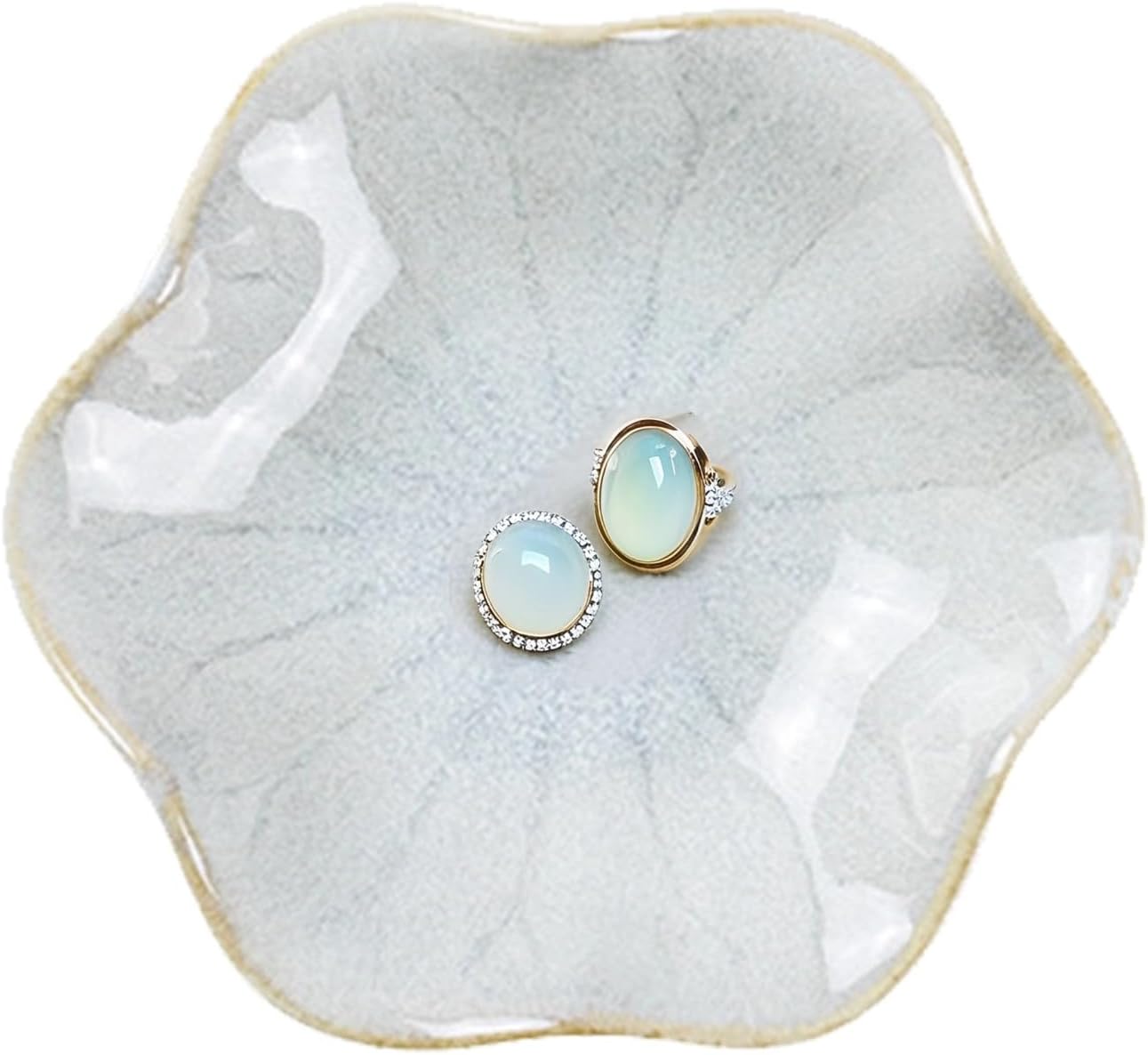 Amazon.com: dazuihou Ceramic Trinket Dish, Ring Tray, Decorative ...