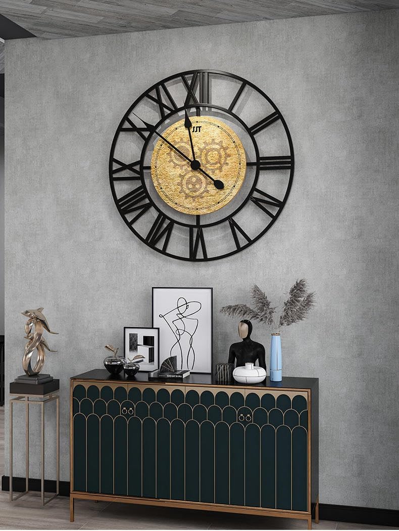 Buy ROYAL HALLMARK Iron Vintage Decorative Round Roman Numerals Wall ...