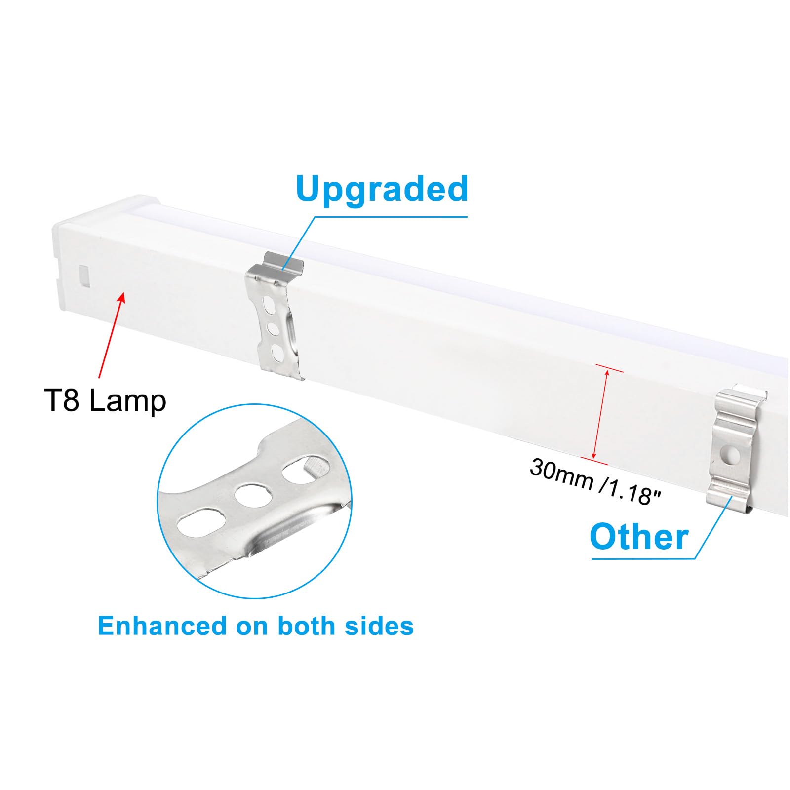 Fluorescent Fixture Mounting Bracket LITHONIA LIGHTING, T8, 64 W Max.