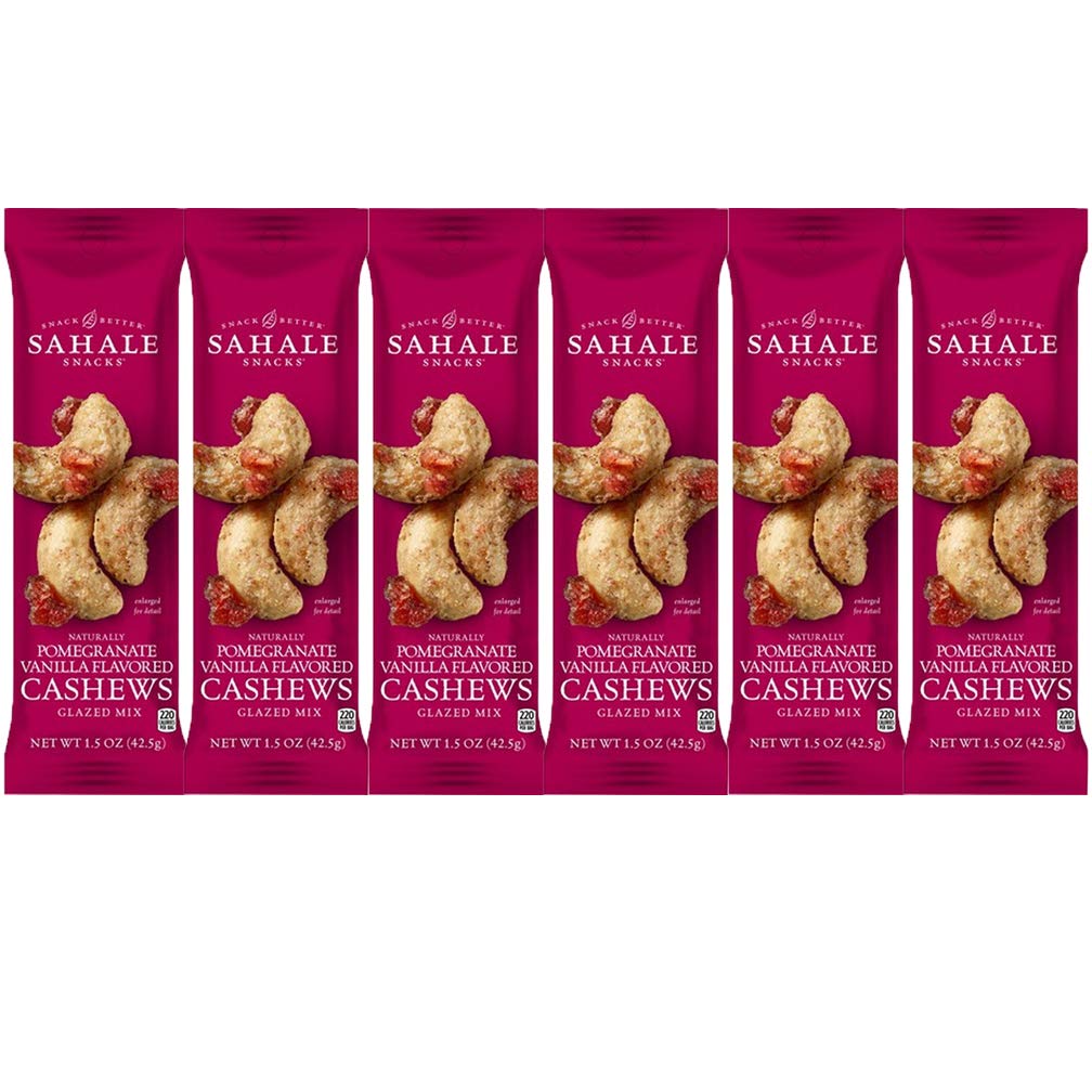 Amazon.com: Sahale Snacks Pomegranate Vanilla Flavored Cashews Glazed ...