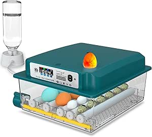 Amazon.com: Hethya Egg Incubator, Egg Incubator with Automatic Egg Turning and Automatic Water ...