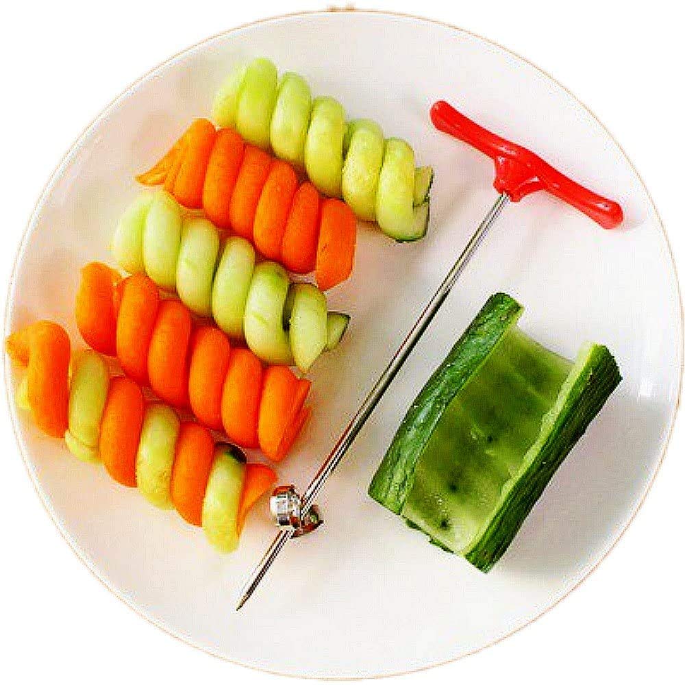 Buy Vegetable coiler Scroller Stainless steel Magic Scroller Creative Model Cucumber Artistic ...