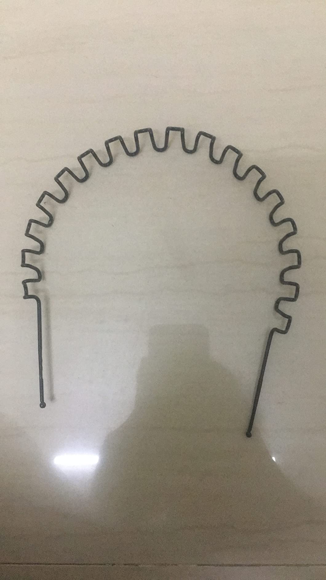 Smile n Style Essentials Black Metal Spring Zig Zag Wave Hair Band for ...