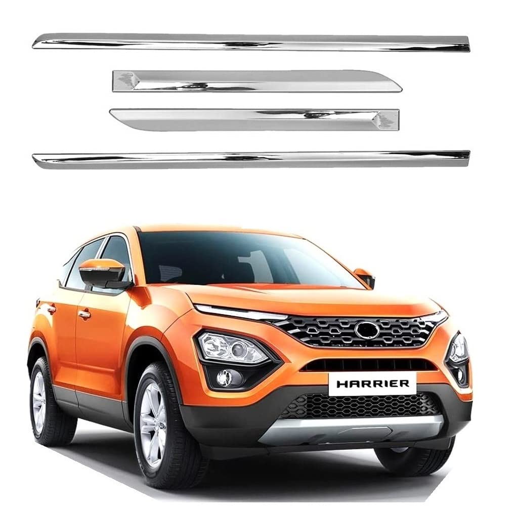 Car Door Side Beading Chrome for Tata Harrier (2019 - Present) : Amazon ...