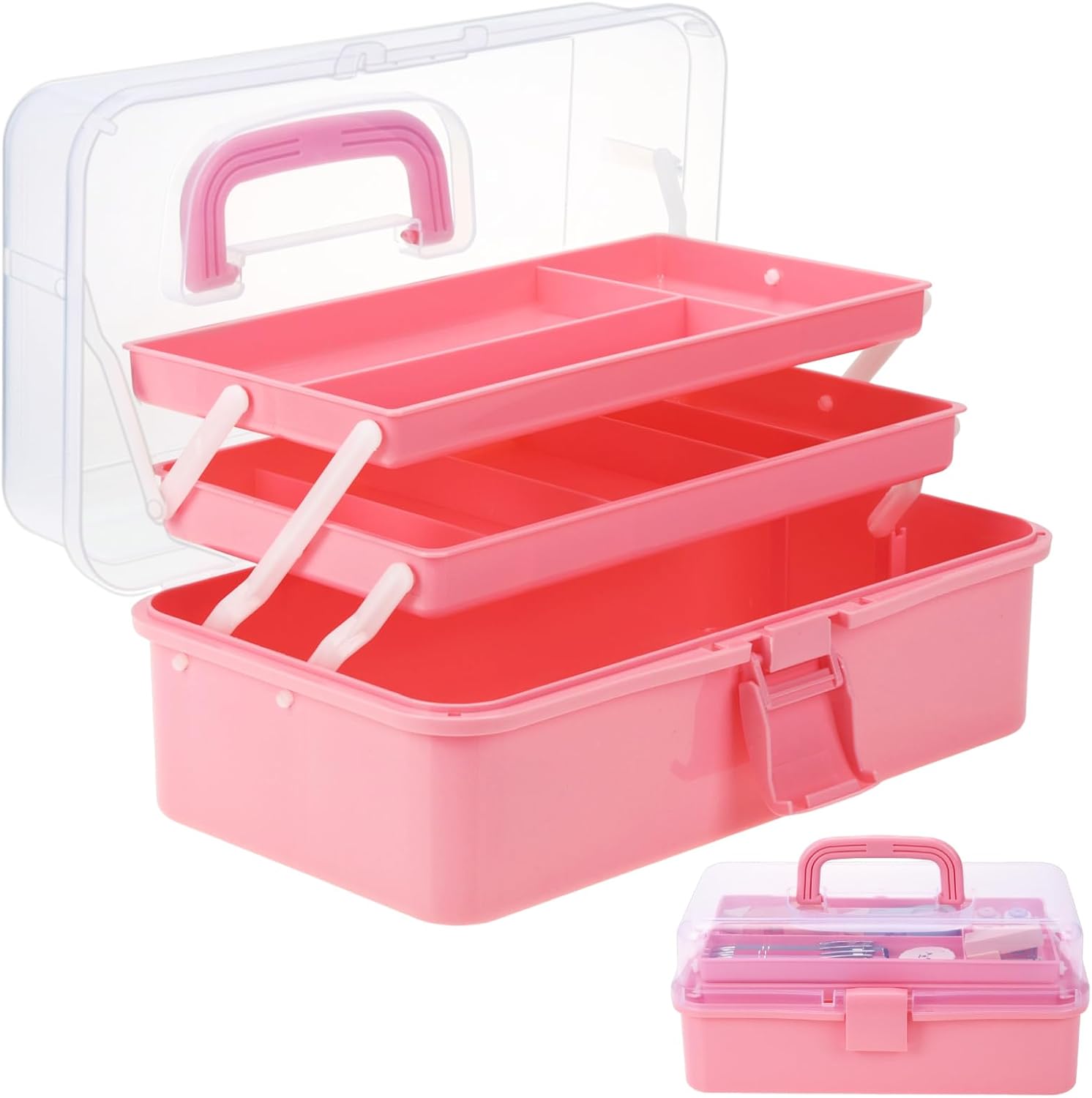 Amazon.com: OUTUXED 12.5inch 3-Layer Multipurpose Craft Organizers ...