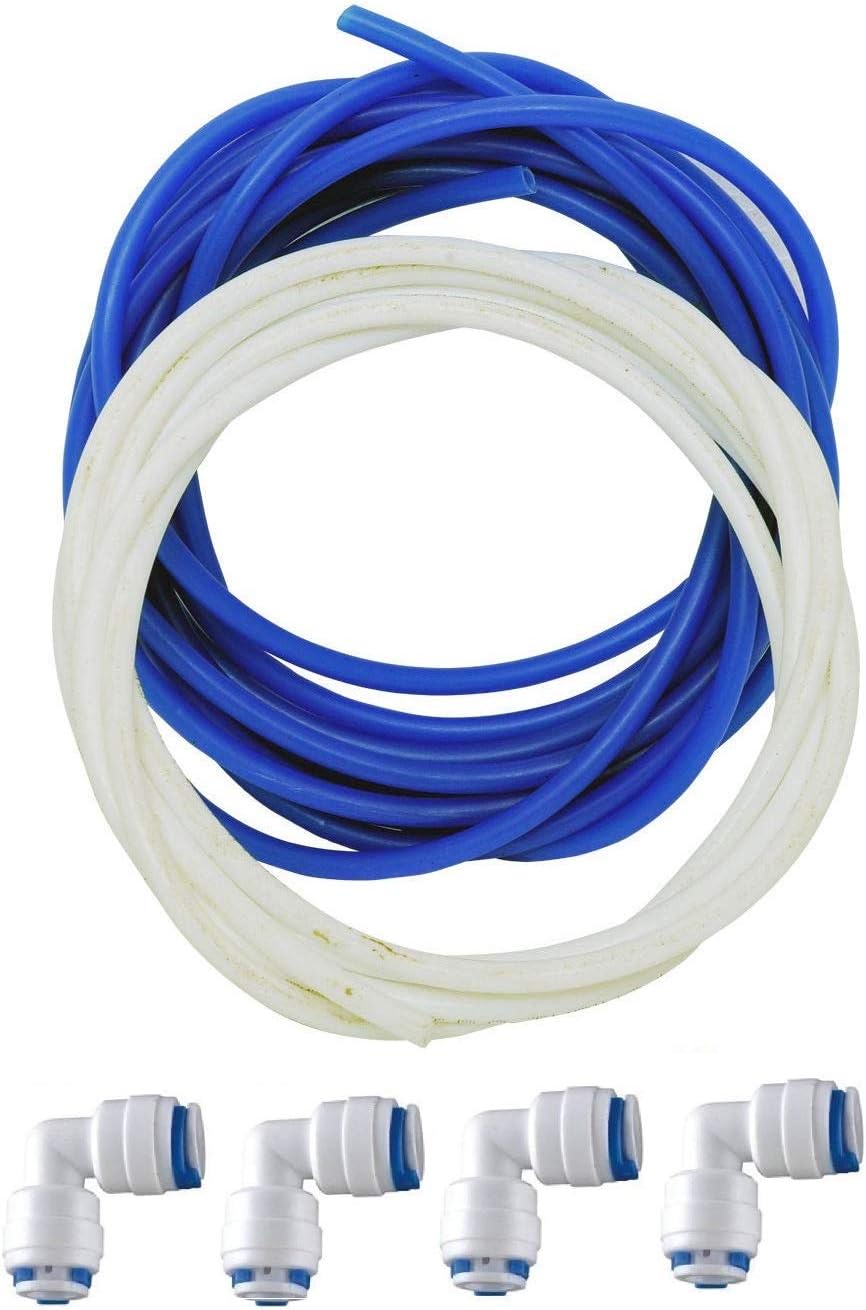WaterDew 1/4" Inlet/Outlet Pipe for Water Purifier, 2 Meters (Set of 2 ...