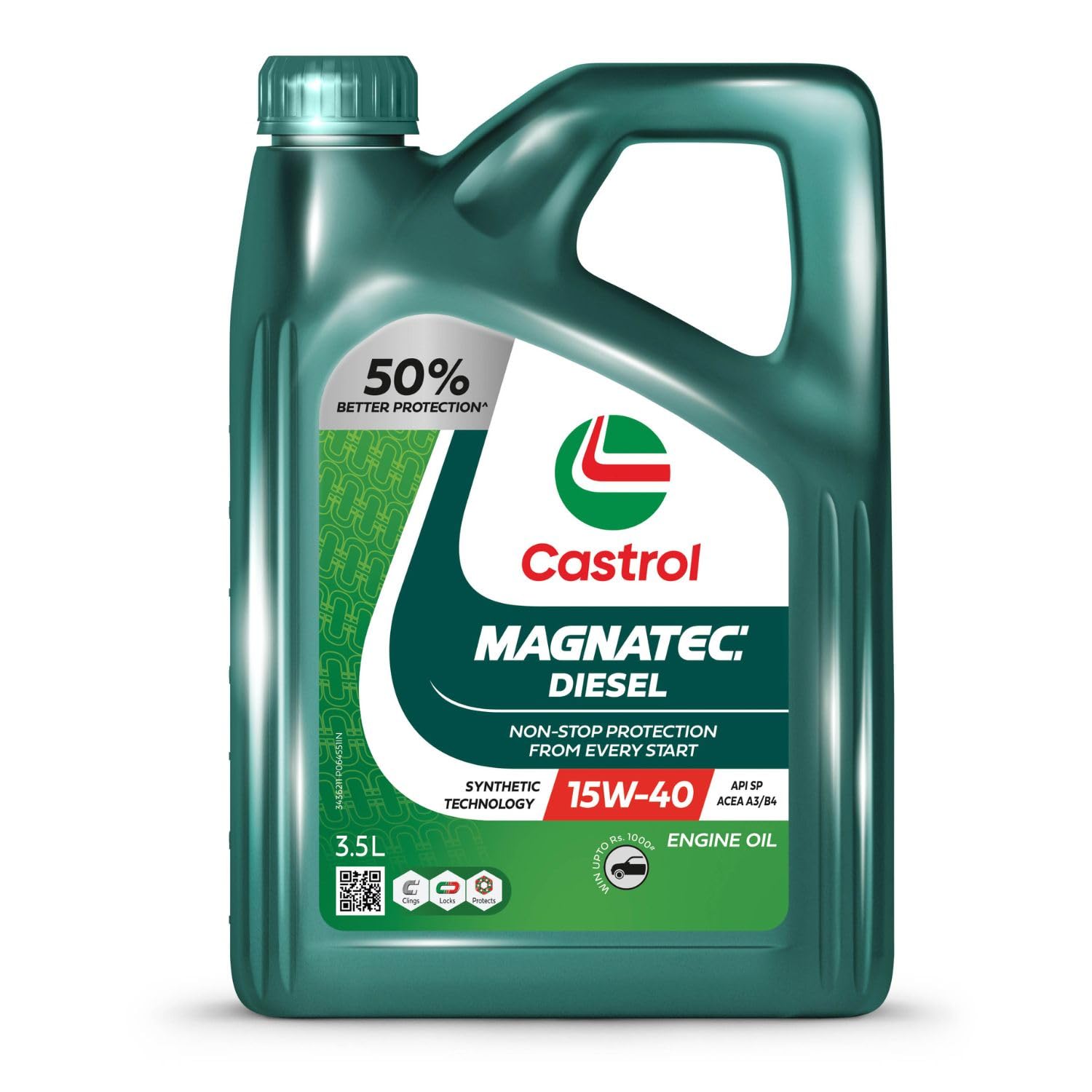 Castrol MAGNATEC Diesel 15W-40 - Engine Oil (3.5L Pack) - Synthetic ...