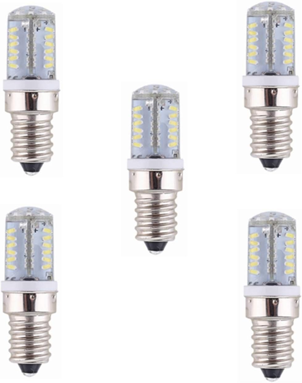 12V Low Voltage E14 Base 57 SMD 3014 LED E12 / E14 Light Bulb Lamp 4 ...