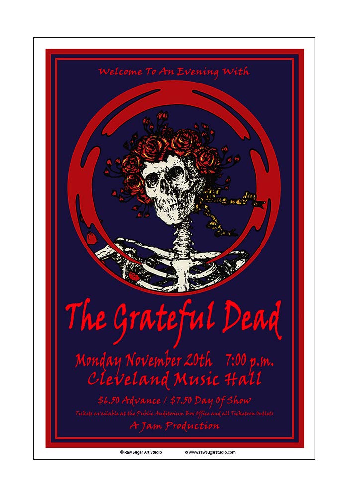 Grateful Dead Band Poster