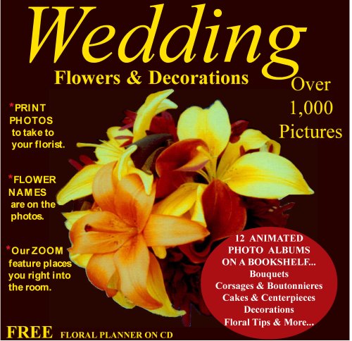 Wedding Books-Flowers and Decorations Ideas on CD (12 Flower books with ...