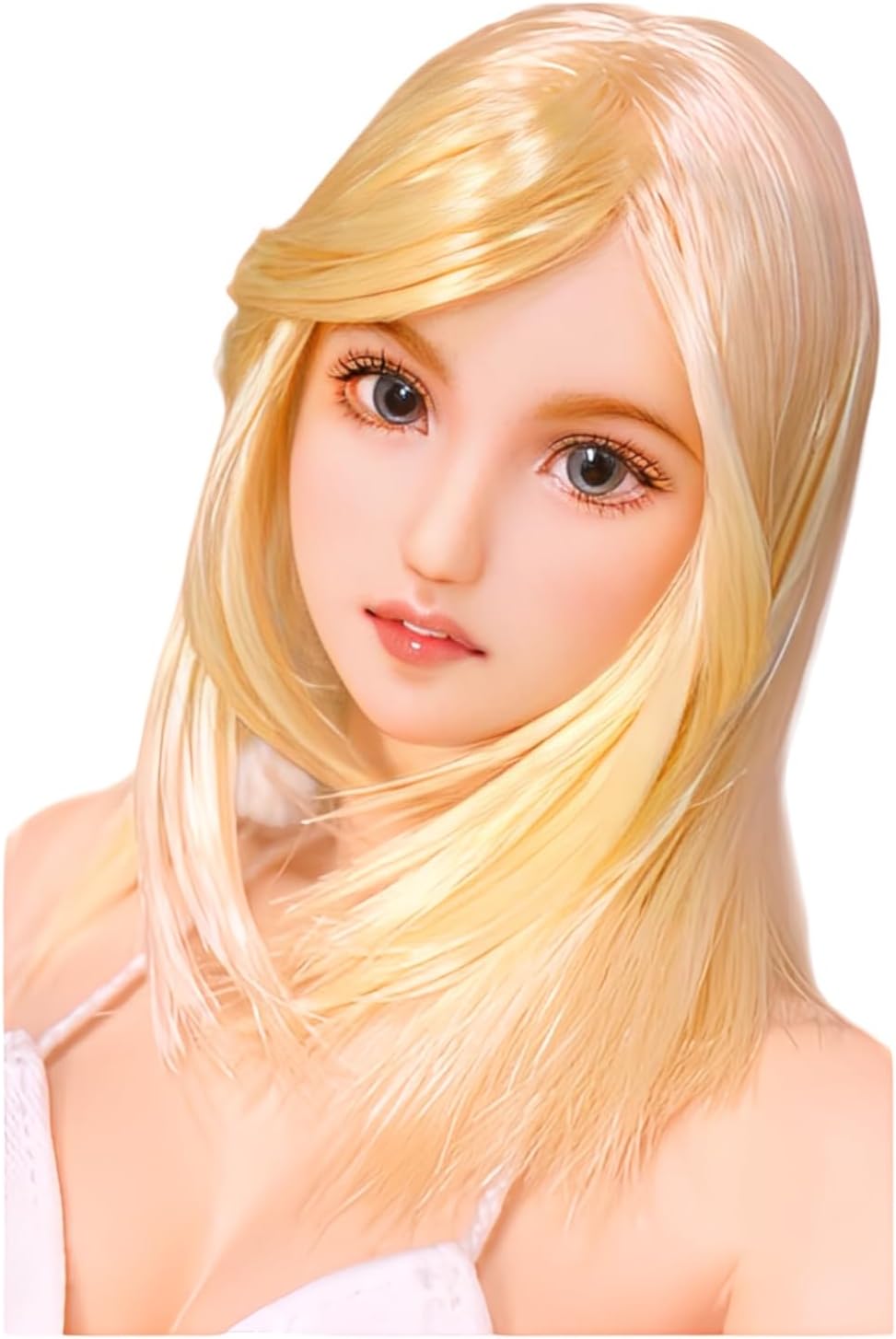 Amazon | 1/6スケール 12インチ フィギュア 女性ヘッド 素体パーツ 可愛い ハーフ系 グラマー女子 EINIブランド 手彫り リアルファイス彫刻 (05) | フィギュア・ドール 通販