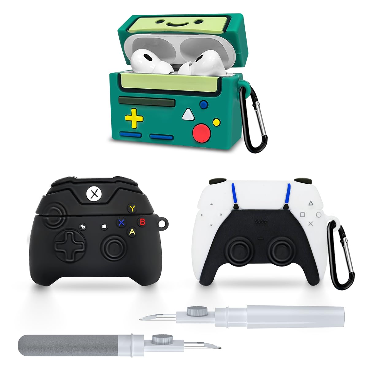 Amazon.com: 3-Pack Cool Case for Airpods Pro 2 Case Game Controller ...