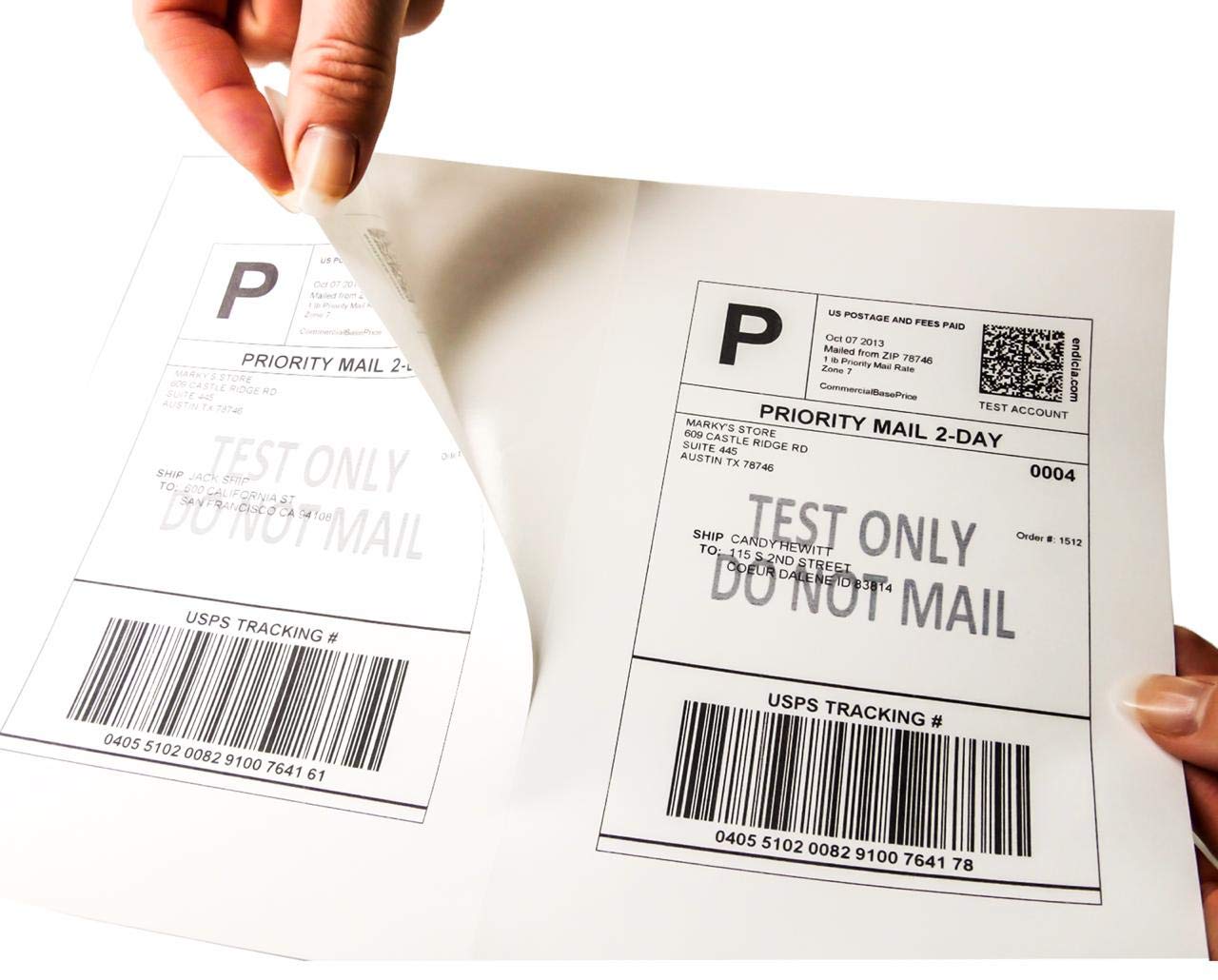 Amazon.com : IDEALSEAL Half Sheet Self Adhesive Shipping Labels for ...