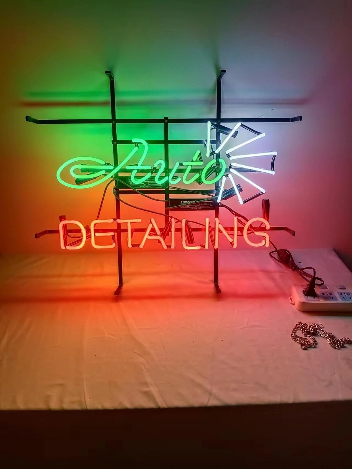 Amazon.com : Neon Glass Tubing Professional Auto Detailing Shop Sign ...