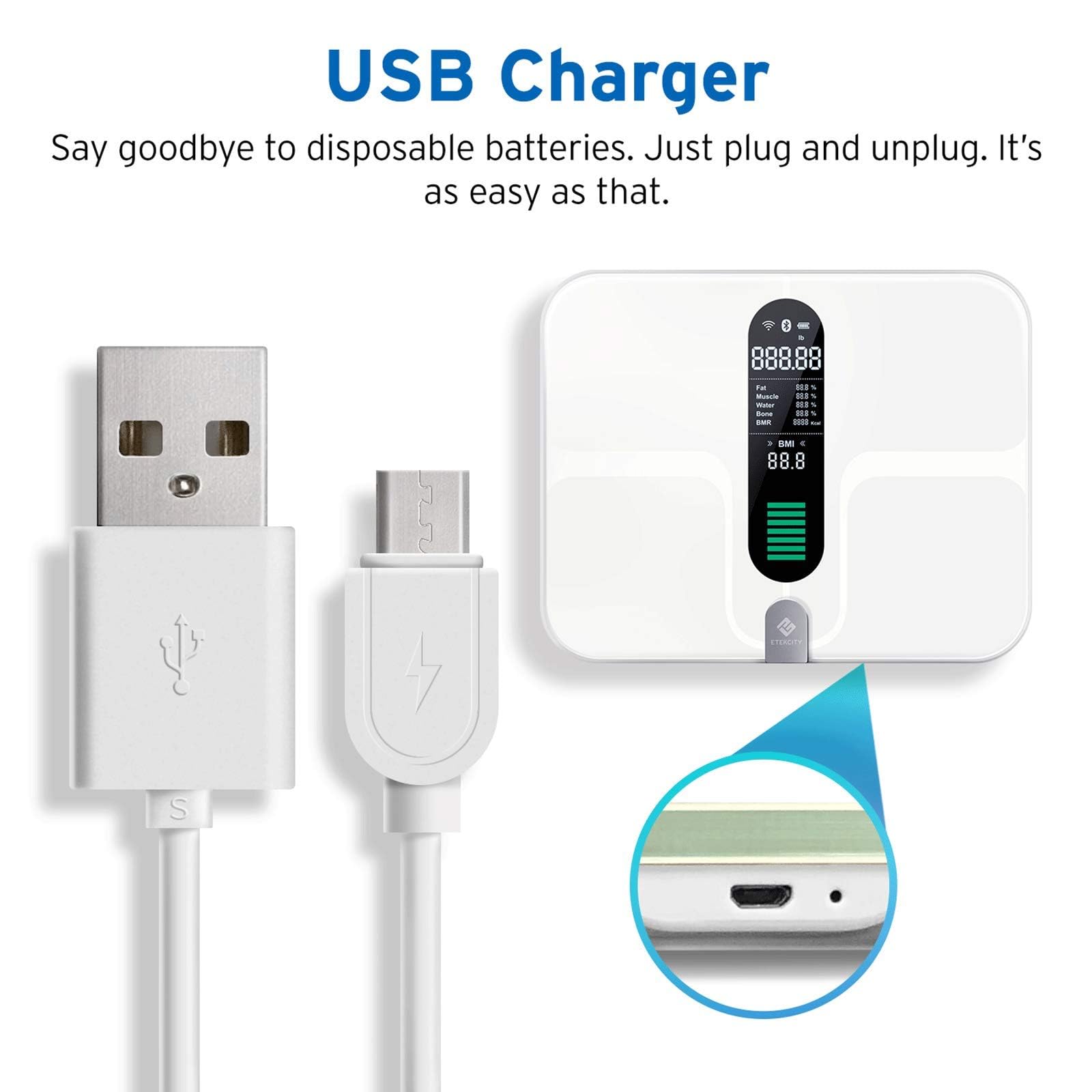 Snapklik.com : Smart WiFi Body Fat Scale, Accurate Digital Bathroom ...