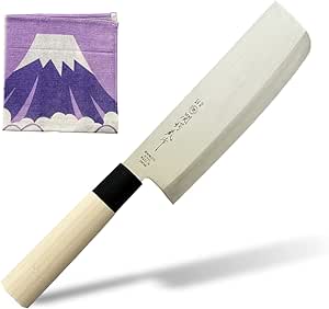 Amazon.com: KAKUSEE Seki Tsubazo Nakiri bocho,Usuba 6.5-inch Blade and Japanese Painting Cloth ...