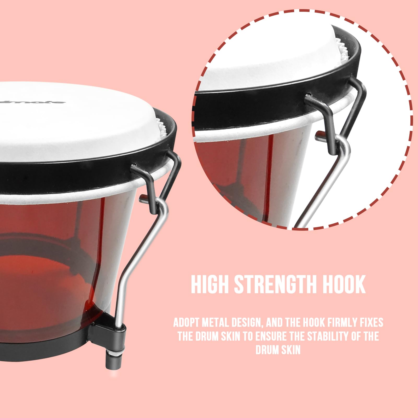 Snapklik.com : Soulmate Bongo Drums 6” And 7” Set For Adults Beginners ...