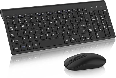 Amazon.in: Buy Geonix Wireless Keyboard and Mouse Combo, 2.4G Full ...