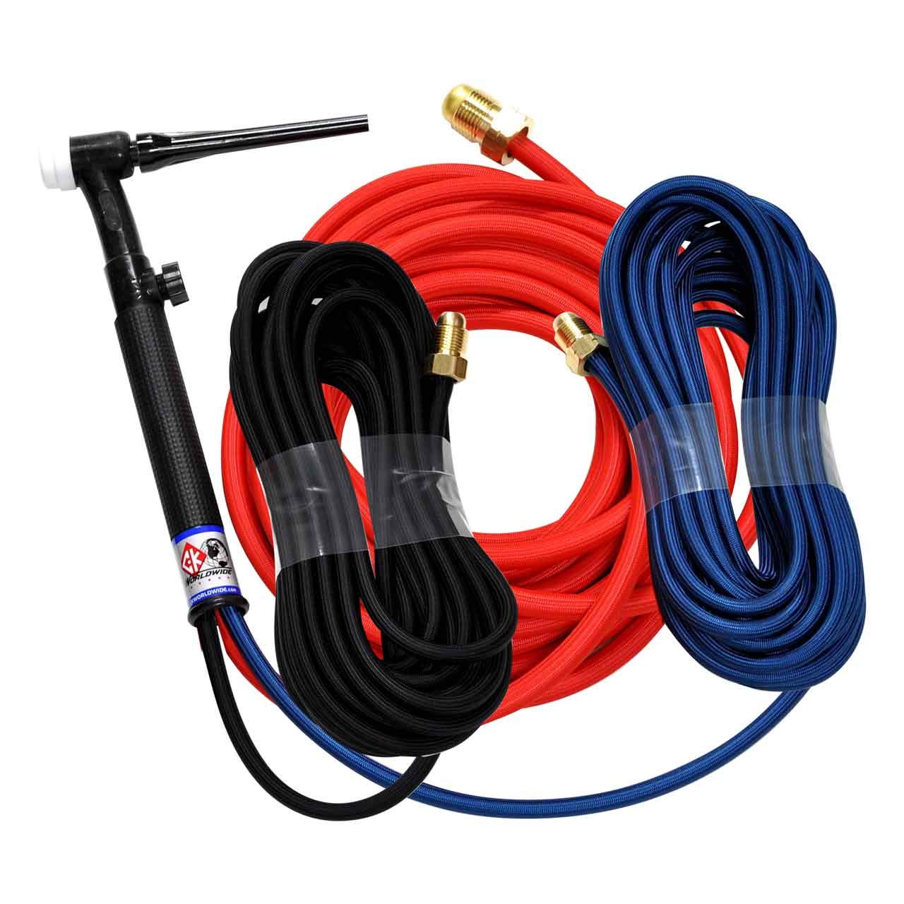 CK TL18 Water Cooled Trim-Line TIG Torch Kit, Flex, 350A,, 40% OFF
