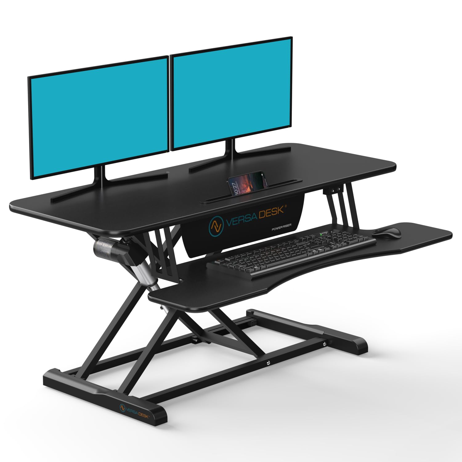 VERSADESK® PowerRiser 40 Inch Electric Standing Desk Converter for Dual ...