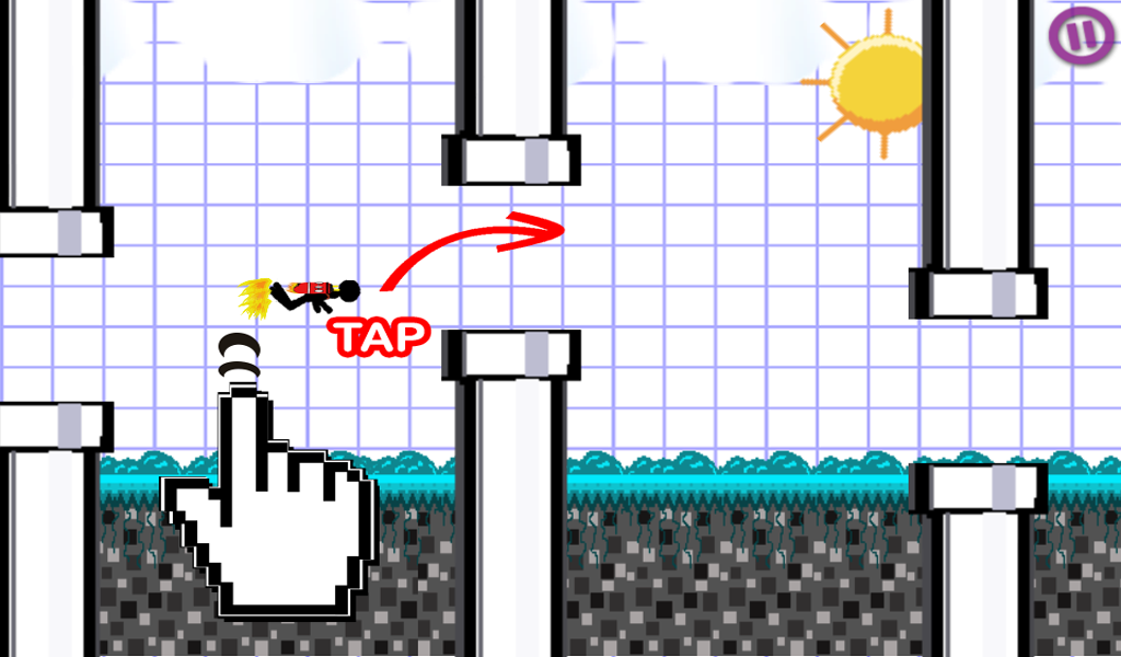 Doodle Flappy Master Fly Mini Hero Stickman Control - App on Amazon ...