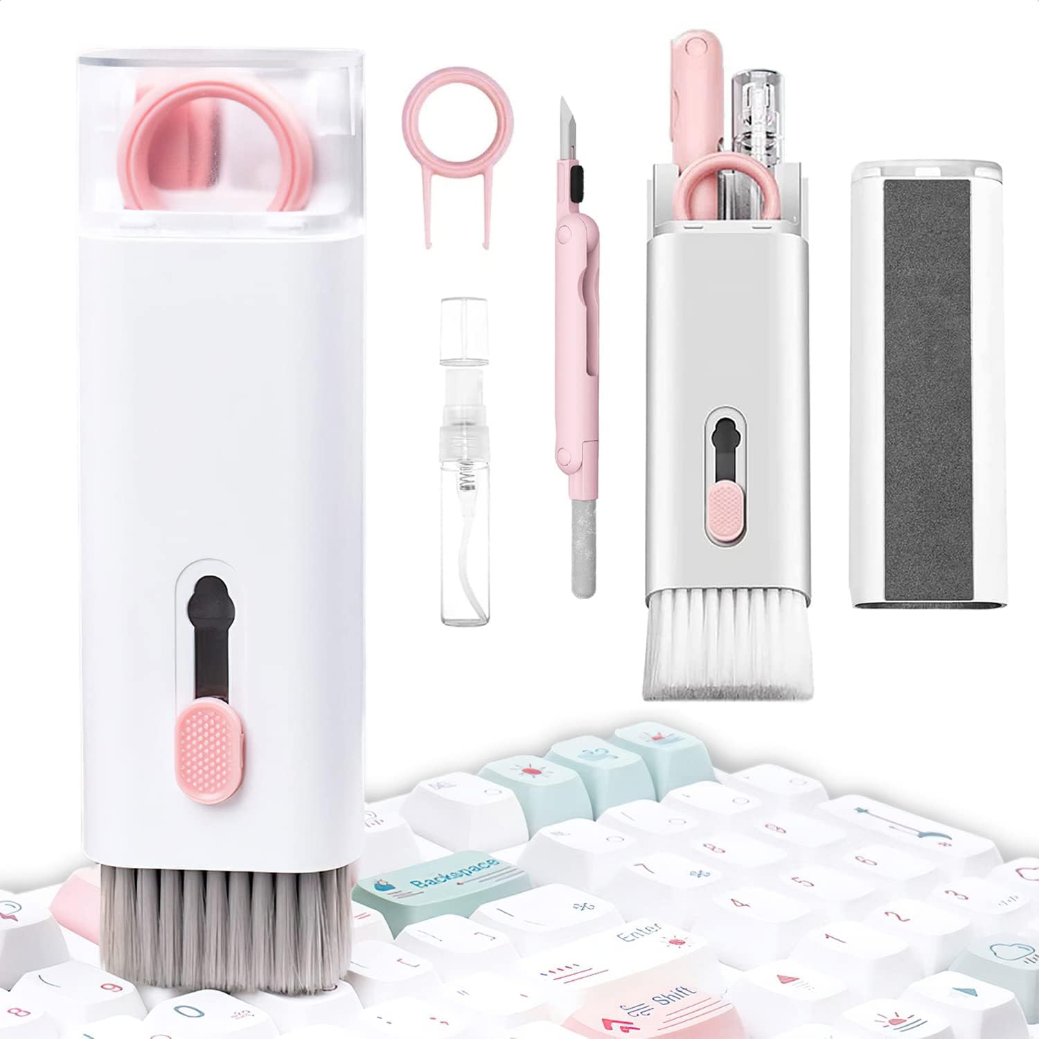 Keyboard & Earphone Cleaning Kit, New Upgrade 7 in 1 Keyboard ...