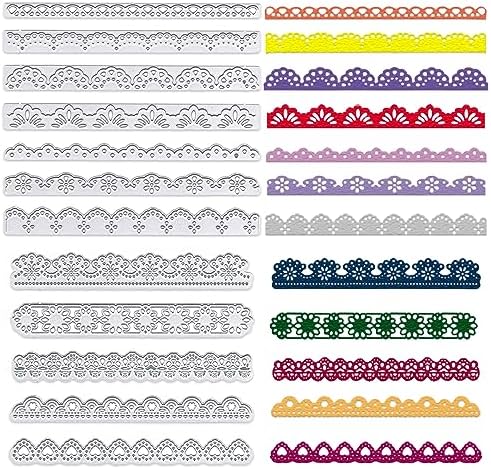 Amazon.com: ABTOLS 12 PCS Metal Flower Lace Frame Cutting Dies, Flower ...