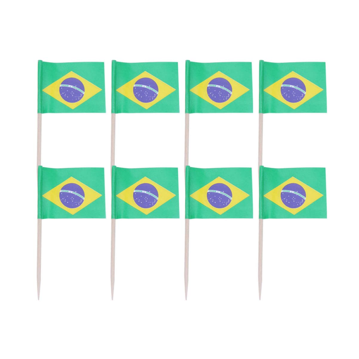 Buy Ipetboom 100pcs Toothpicks, Cupcake Toppers Mini s Country s World ...
