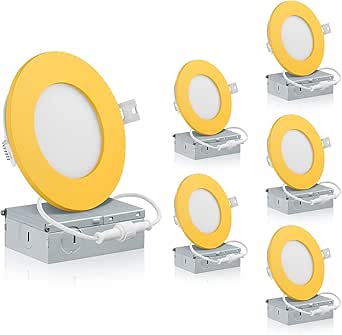 QPLUS 4 Inch 4000K LED Recessed Ceiling Light, Canless Down Lights with ...