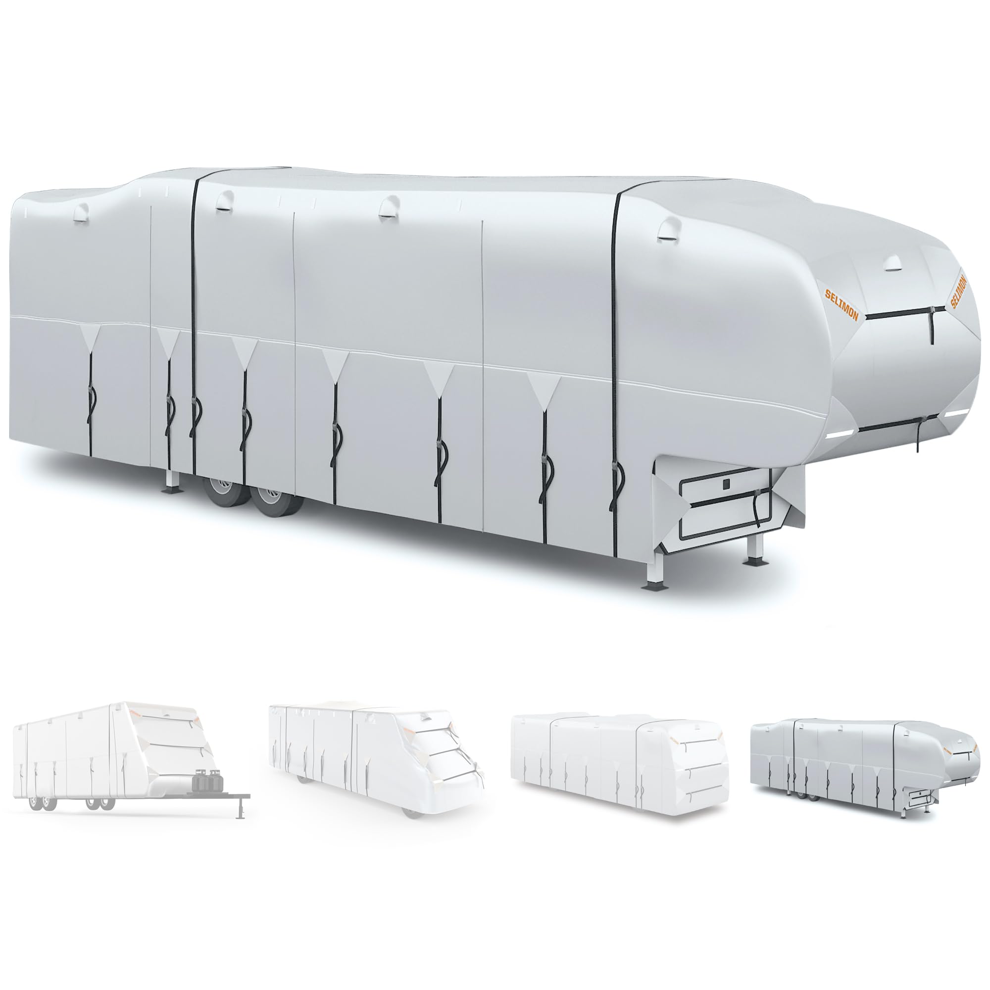Snapklik.com : SELIMON 300D Top 5th Wheel RV Cover