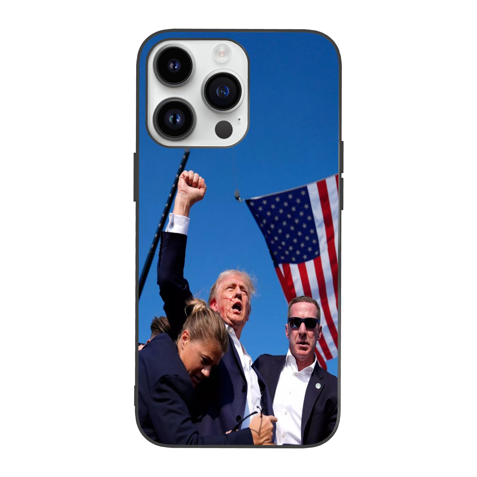 Amazon.com: Personalized Phone Case Trump Survived Shot, Custom Phone ...