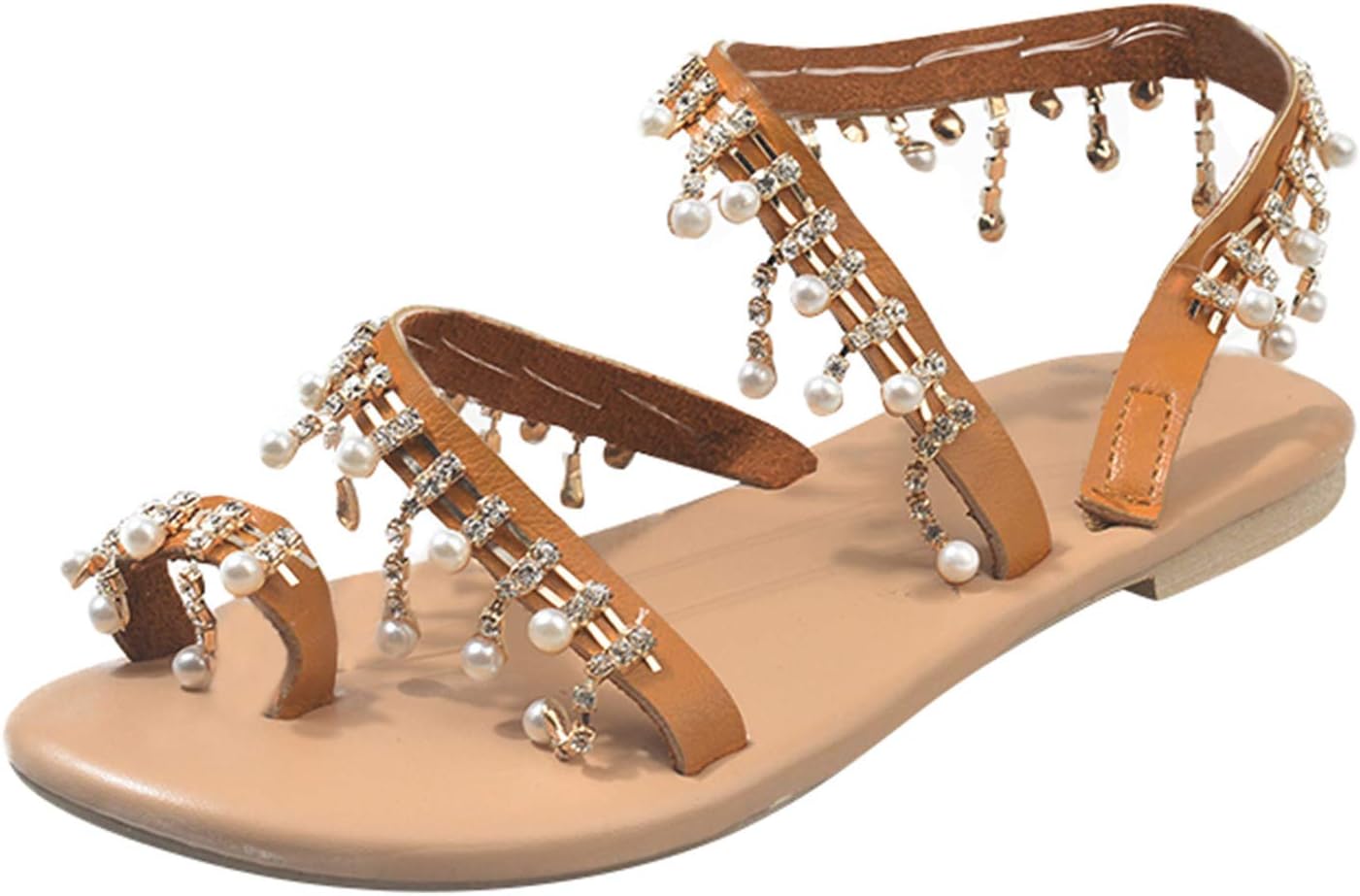 Amazon.com | Flat Sandals for Women Dressy Beach Walking Sandals 2025 ...