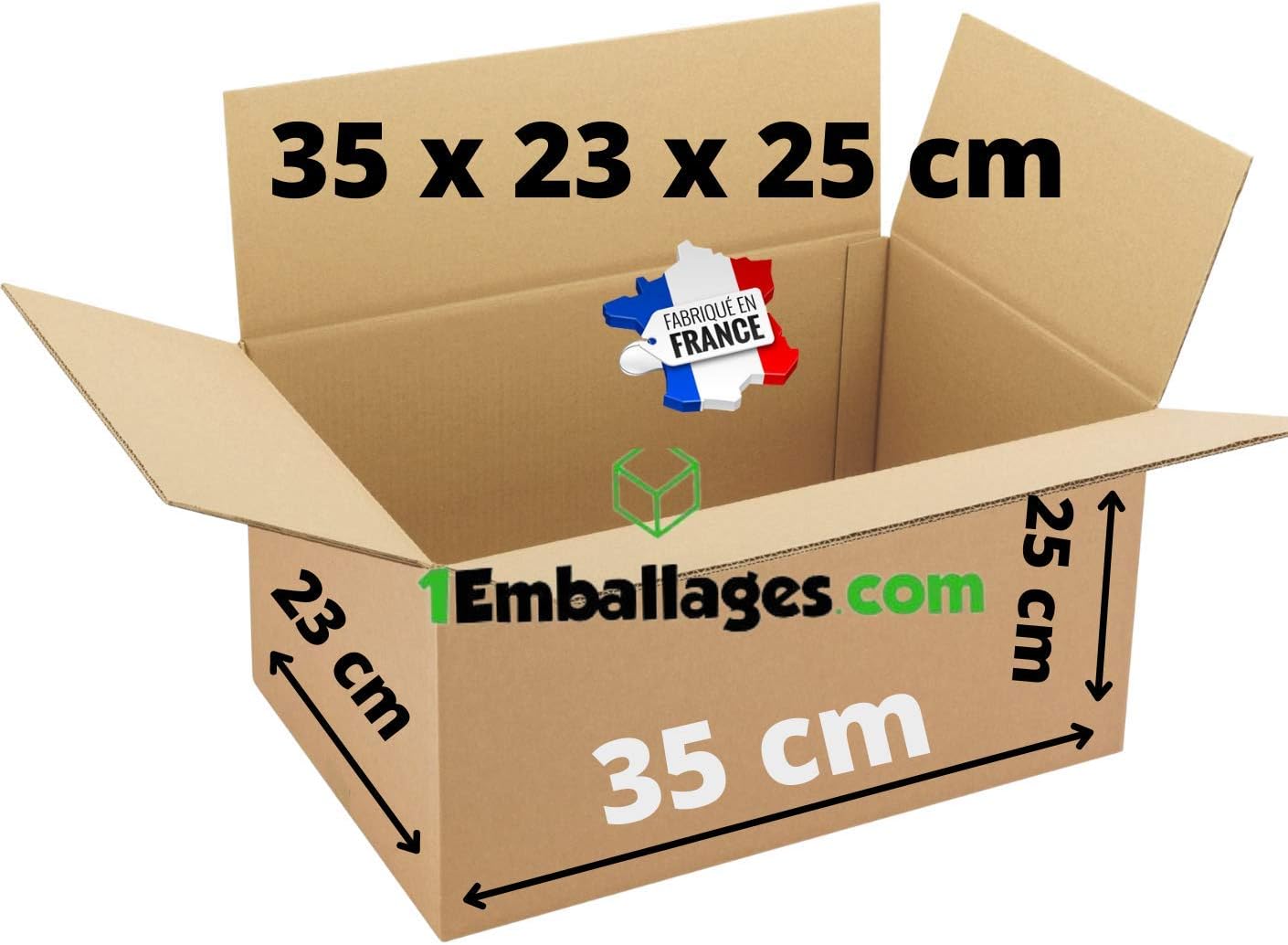 Lot de 10 Boîtes carton (N°34) format 300x200x160 mm : Amazon.fr ...