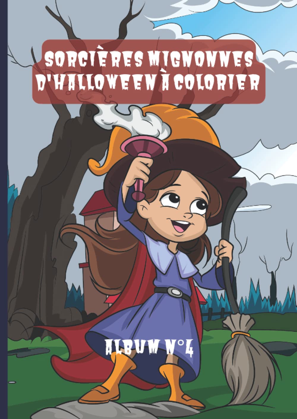 Les Mignonnes Sorcieres Dhalloween A Colorier De 4 A 12 | Desertcart INDIA