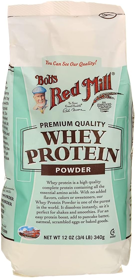 Amazon.com: Bob's Red Mill Whey Protein Powder 12 Ounce (340 g) Pkg (3 ...