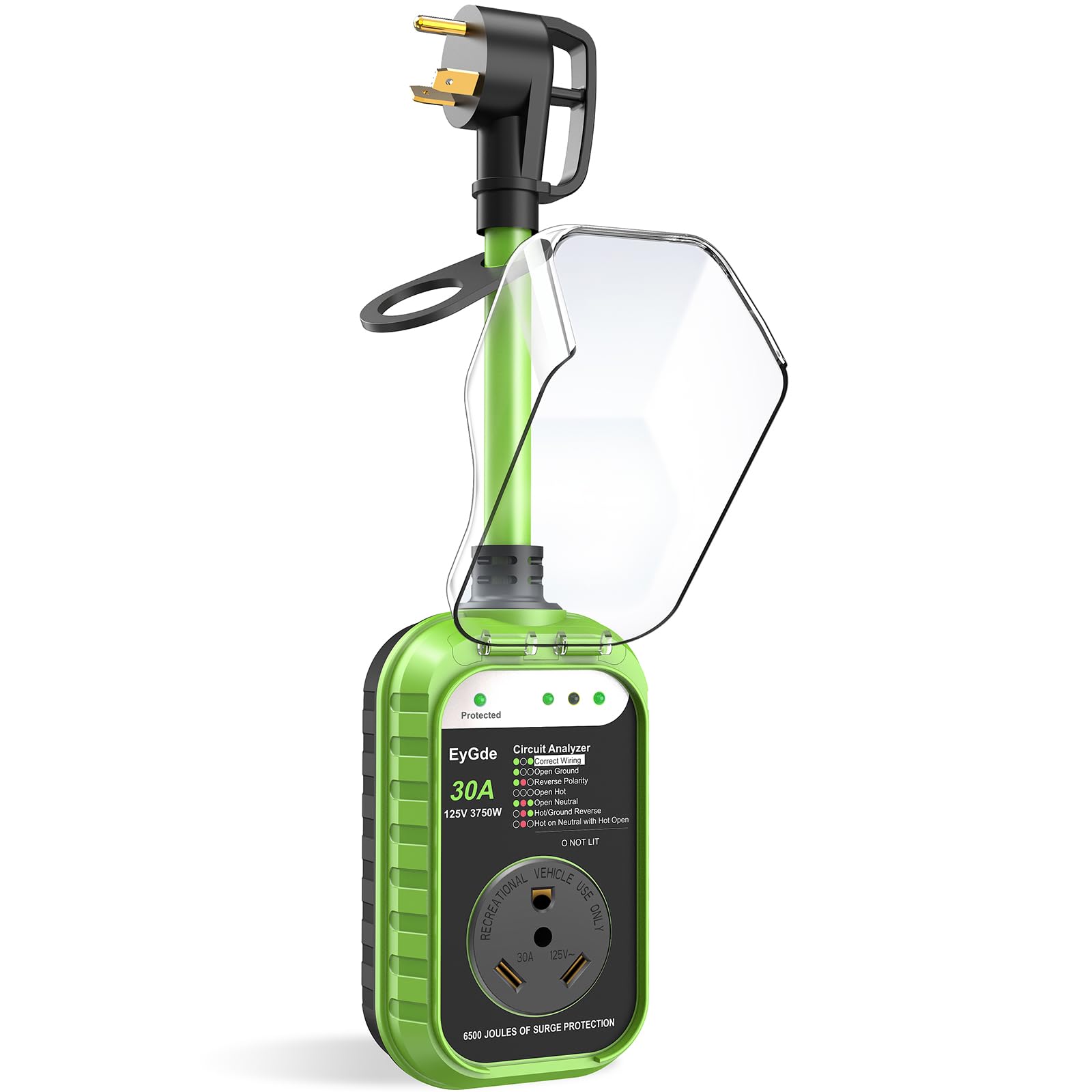 Snapklik.com : EyGde RV Surge Protector 30 Amp, RV Circuit Analyzer