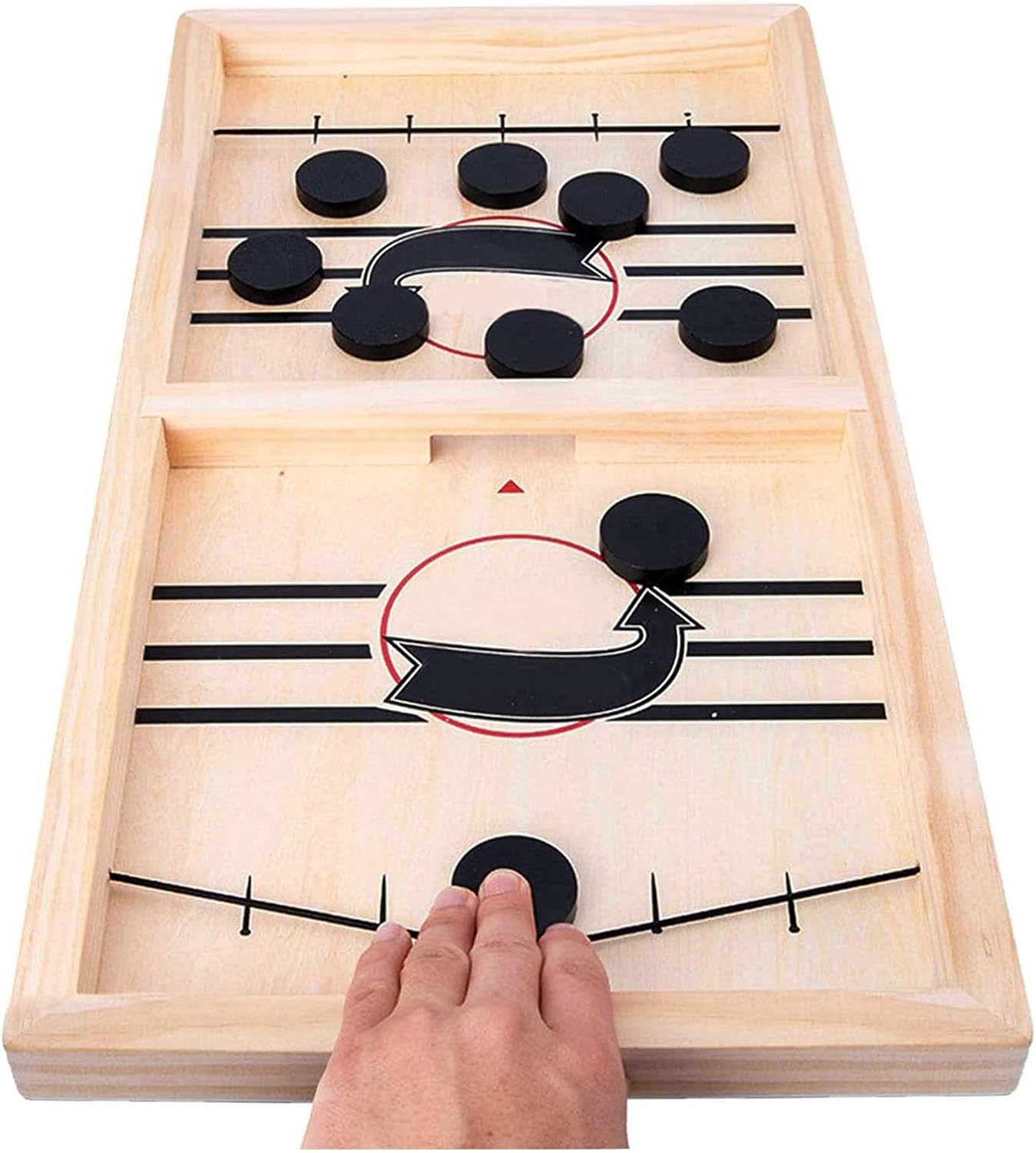 Sling Puck Game, Winner Board Game, Wooden Hockey Table Game, Fast ...