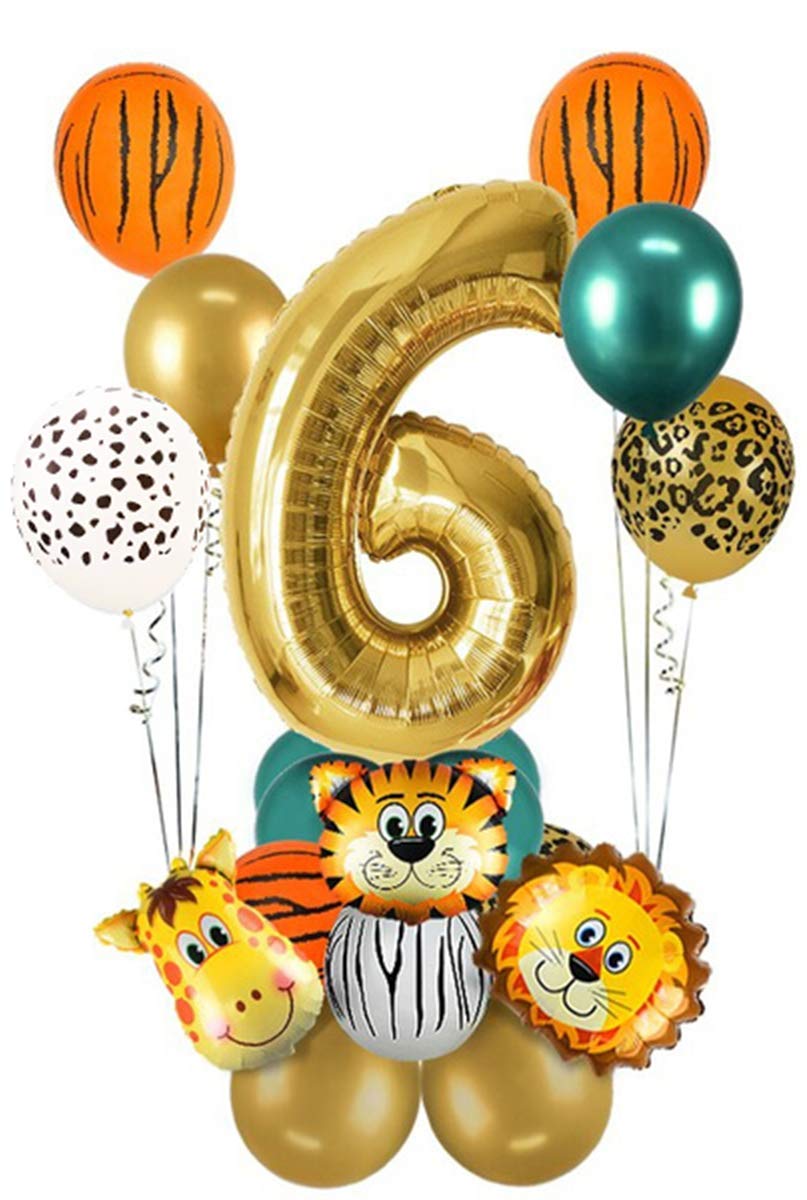 Buy Jungle Safari Theme 6th Birthday decorations, Jungle Safari Animal ...
