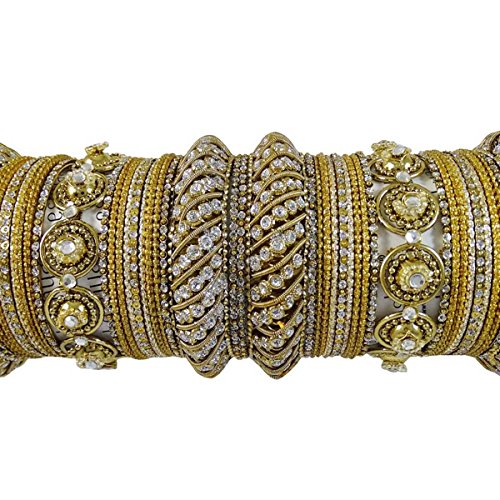 Buy Banithani Metal Beige Churi Set 2 * 10 Jewellery for Women Online ...