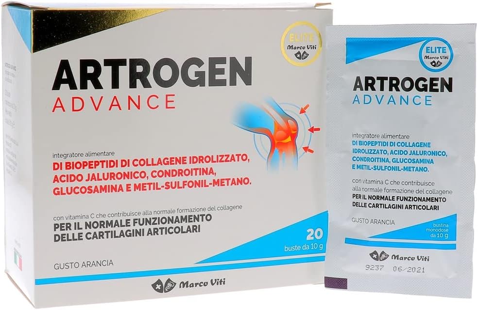 Marco Viti Artrogen - Advance Integratore Alimentare, 20 Bustine Da 10g ...