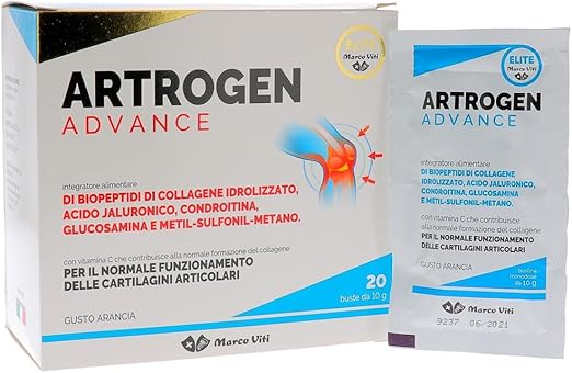 Marco Viti Artrogen - Advance Integratore Alimentare, 20 Bustine Da 10g ...