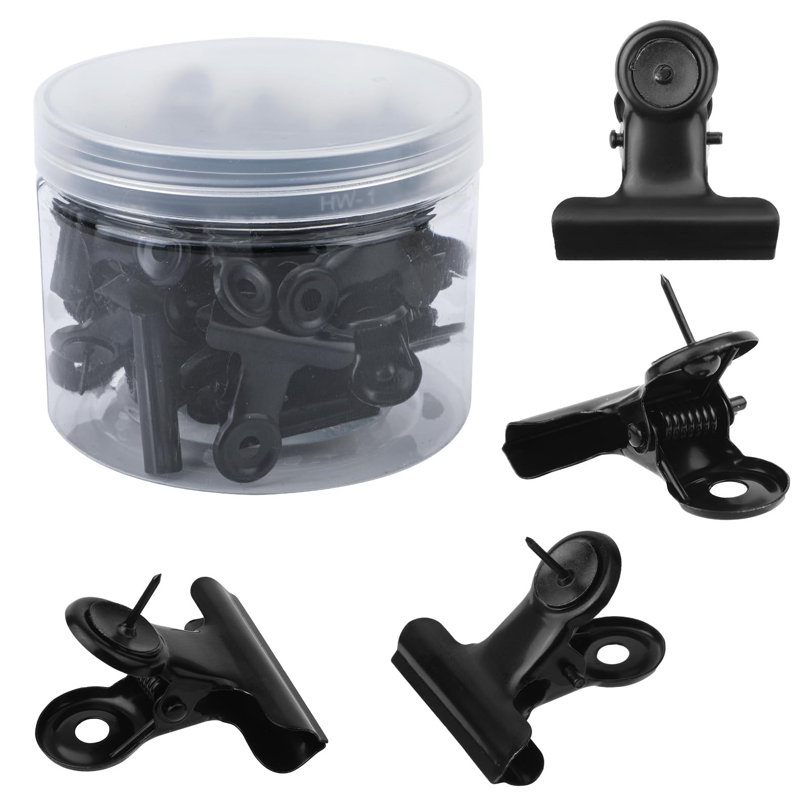 Amazon.com: 30 Pcs Push Pin Clips, Thumb Tacks with Clips Heavy Duty ...
