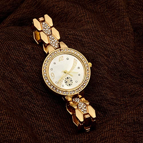 Buy JMT Attractive Diamond Studded Analogue Unique Watch for Girls ...