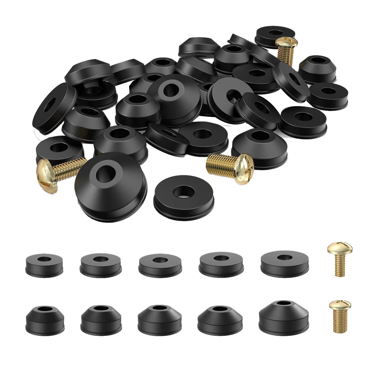 Snapklik.com : 1Set Faucet Washers, Replacement Kit Flat And Beveled ...