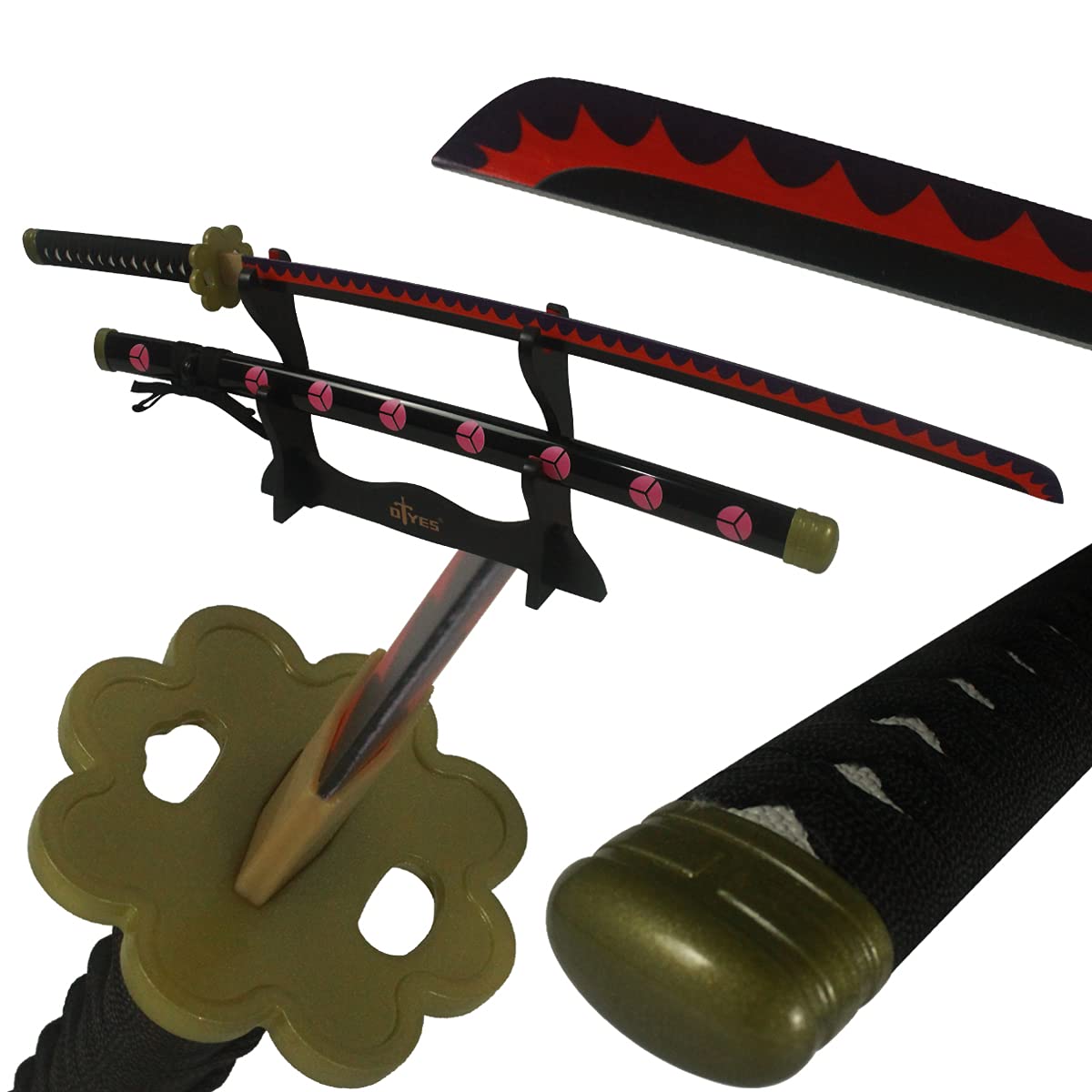 Buy AUXIER One Piece Katana s Real Anime ,Bamboo Zoro Enma Cosplay ...