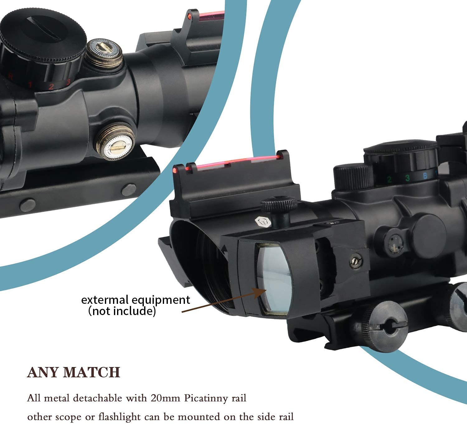 Snapklik.com : Beileshi Optics Rifle Scope, 4x32 Tactical Rifle Scopes