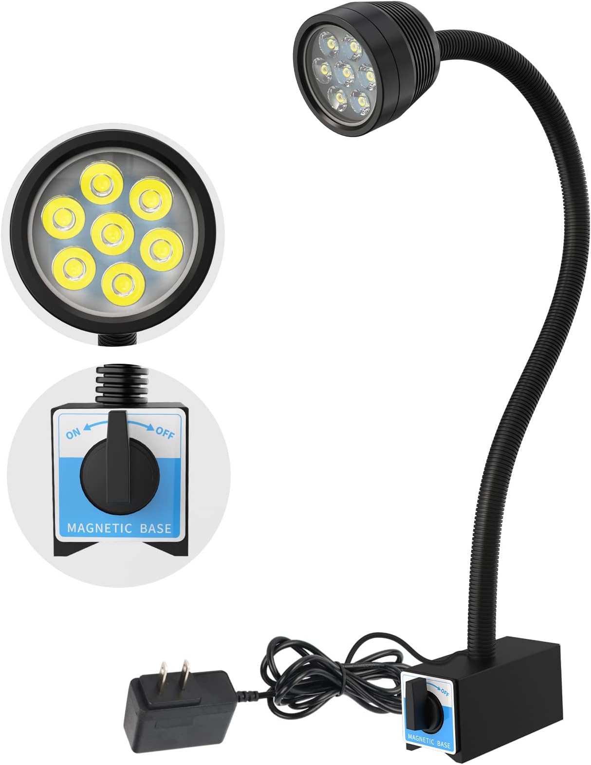 Magnetic Work Light, Led Magnetic Lamp, IP65 Water Proof Flexible ...