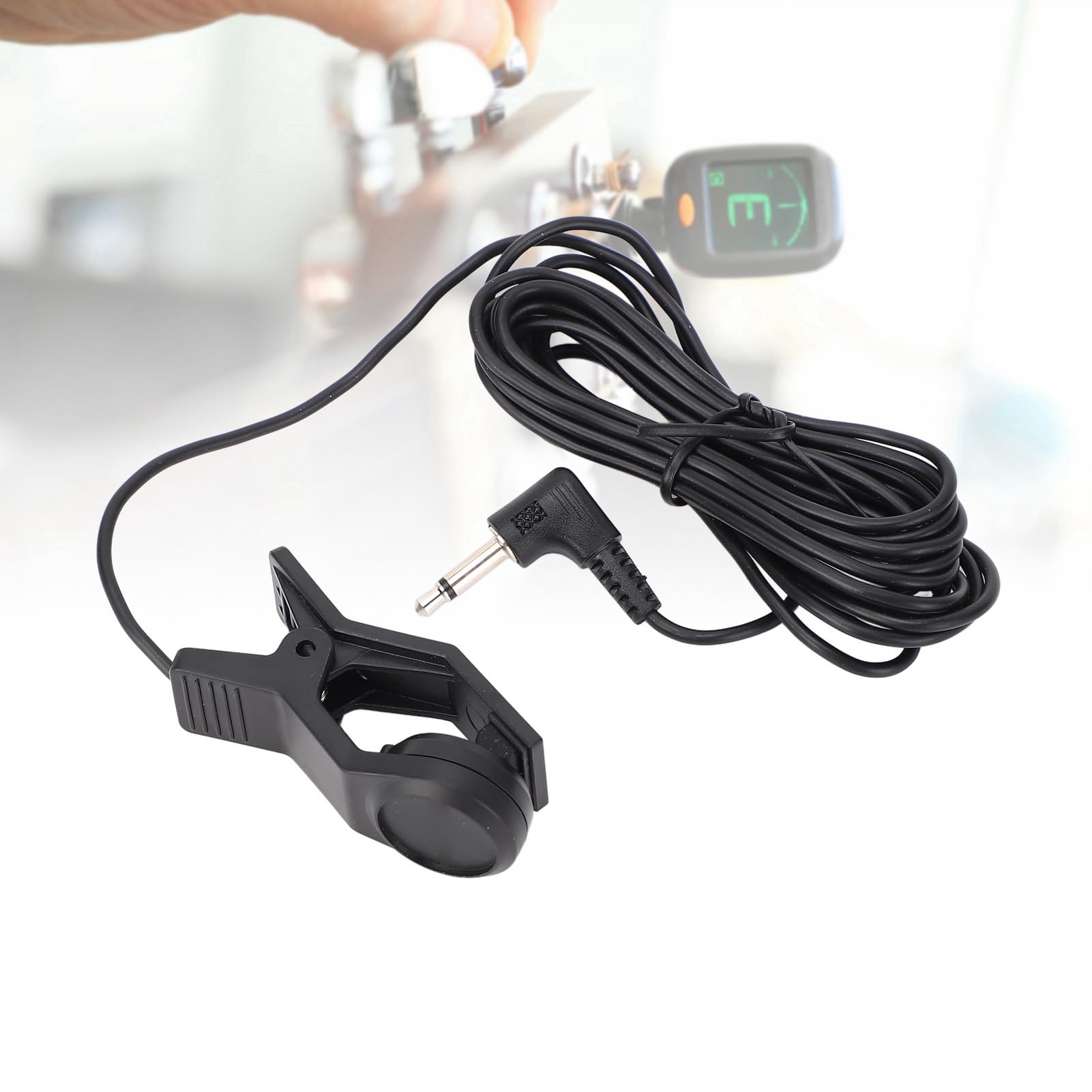 Snapklik.com : Clip On Pickup Microphone 3.5mm Plug Guitar Violin ...