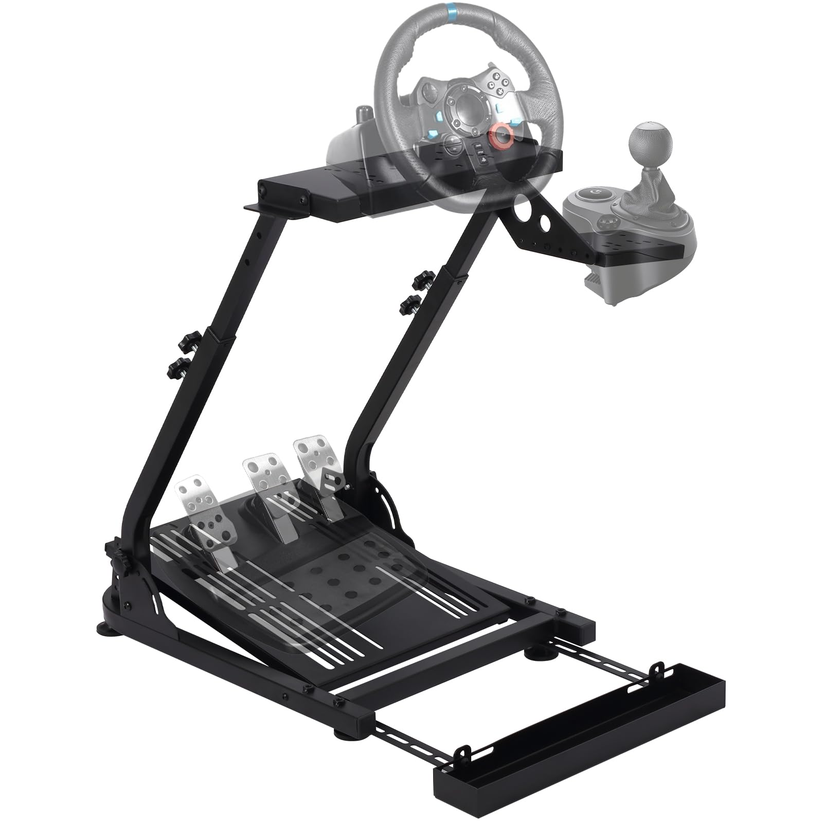 Snapklik.com : Hipicute Sim Racing Wheel Stand, Heavy Duty Adjustable ...